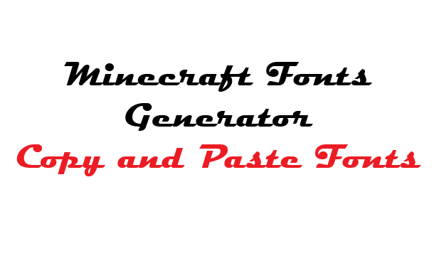 Minecraft Font Generator (Minecraft Text Copy and Paste)